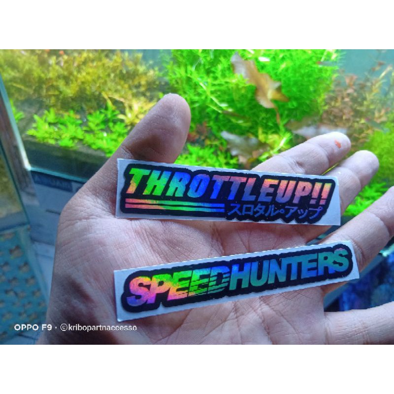 Jual sticker throttle up dan speed hunters | Shopee Indonesia