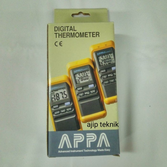 Jual murmer APPA 55II digital Contact Thermometer alat ukur temperature suhu 55 II kuat | Shopee ...