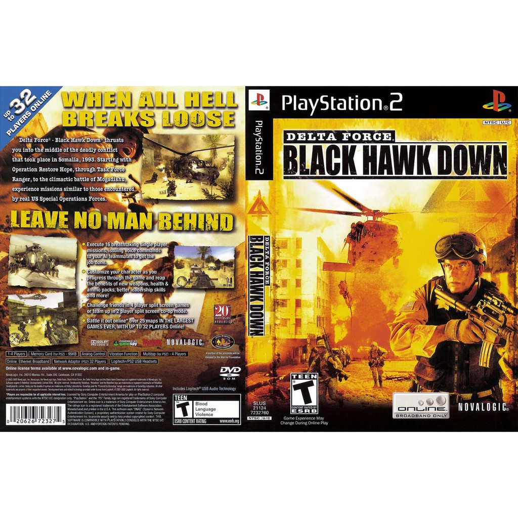 Jual Kaset Ps2 Game Delta Force - Black Hawk Down | Shopee Indonesia