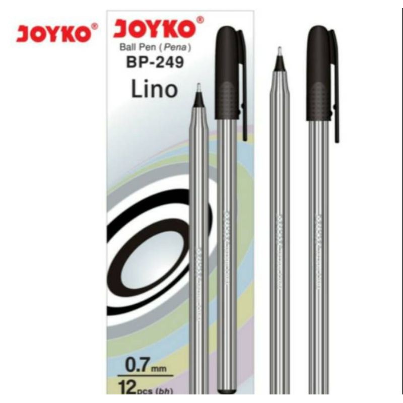 Jual pen Lino joyko tinta hitam 0,5mm harga perkotak | Shopee Indonesia