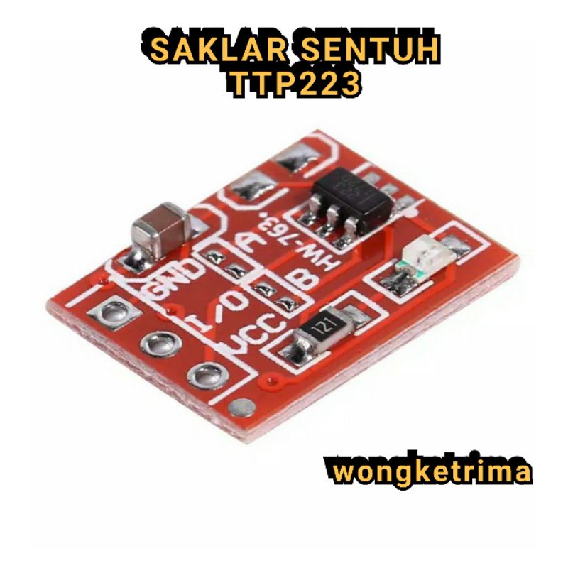 Jual MODUL SAKLAR SENTUH TTP223 SAKLAR SENTUH KAPASITIF | Shopee Indonesia