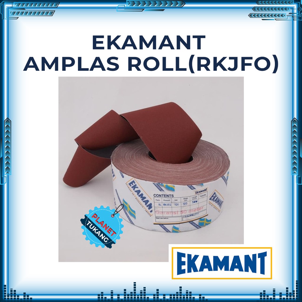 Jual Amplas Roll Grit 80-400 EKAMANT RKJFO | Shopee Indonesia