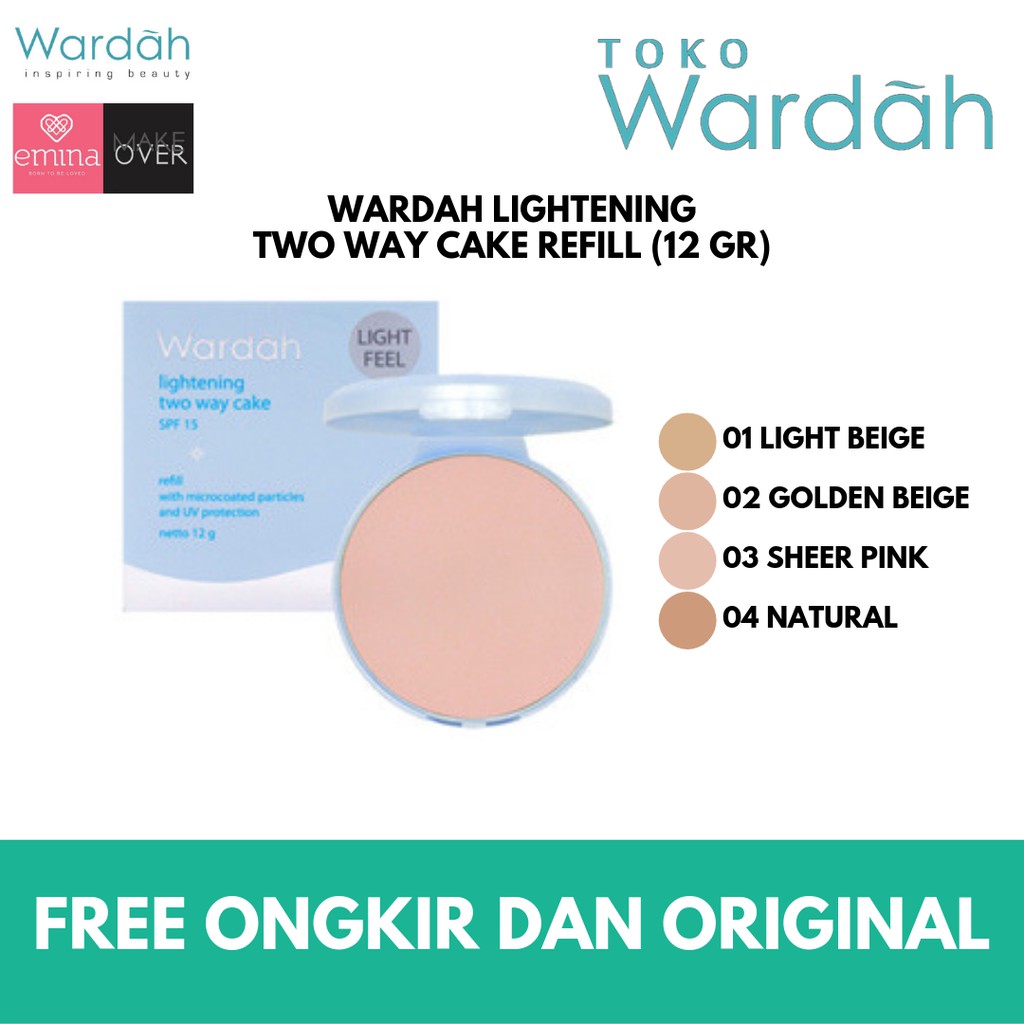 Jual Wardah Refill Lightening Powder Foundation KL | Shopee Indonesia