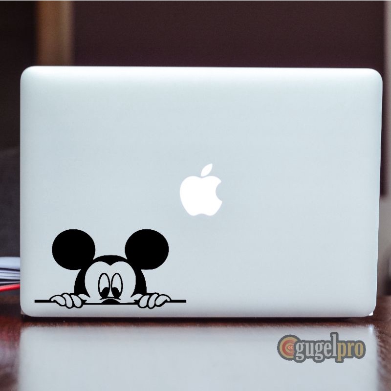 Jual sticker Mickey mouse peeking stiker laptop macbook | Shopee Indonesia