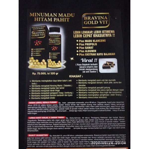 Jual Bravina Goldvit (KEAGENAN) | Shopee Indonesia