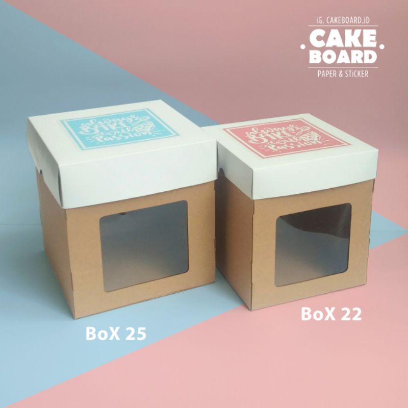Jual CAKEBOX TALL DUS KOTAK KUE TINGGI (2 PCS) | Shopee Indonesia