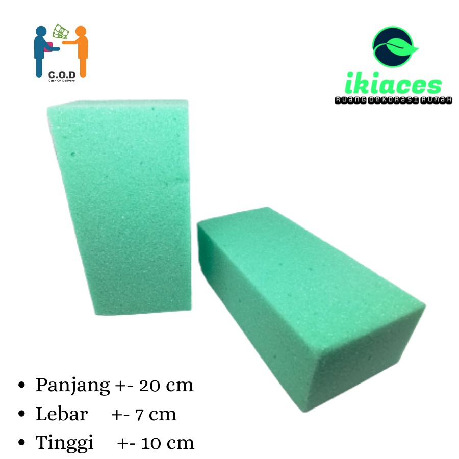 Jual BUSA BUNGA FLORAL FOAM KERING BUSA POT PLASTIK BUSA VAS HARGA ...