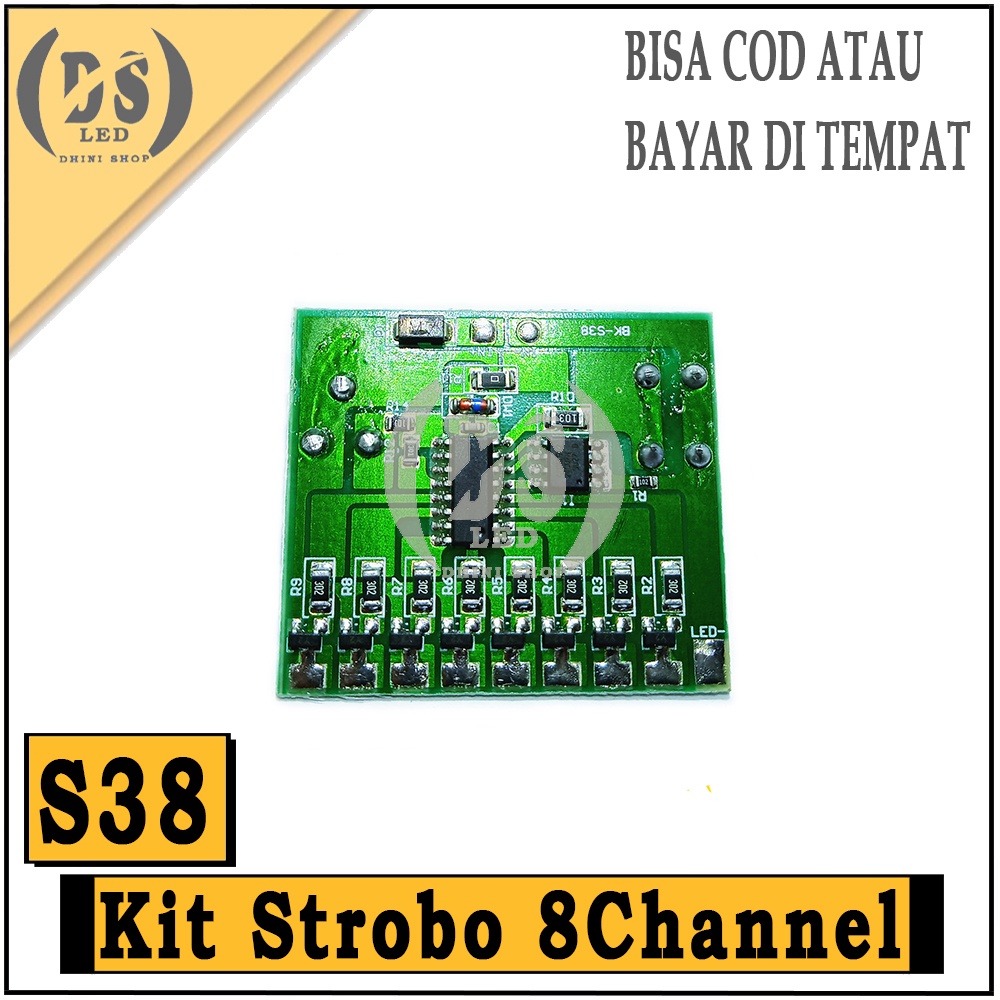 Jual Kit Modul Strobe 8Channel - Kit Modul Led BK-S38 - Modul 8TR ...