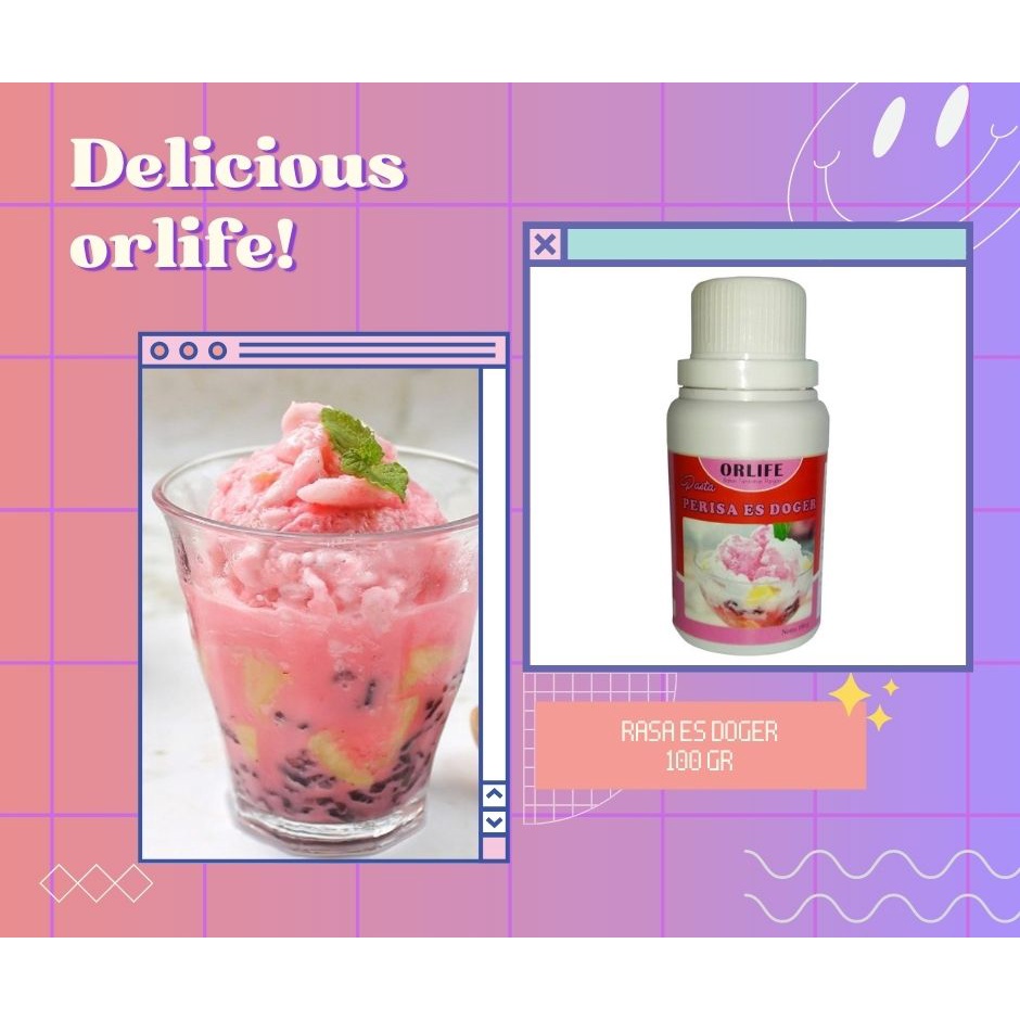 Jual [COD] VARIAN BARU ORLIFE PERISA ES DOGER 100GR / Es Doger Flavour ...