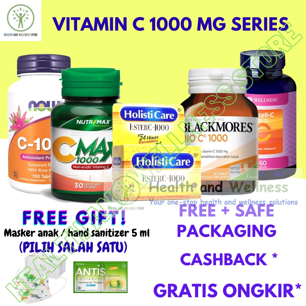 Jual Blackmores Nutrimax Wellness Vitamin C 1000 Mg 30 Tab Series | Shopee Indonesia