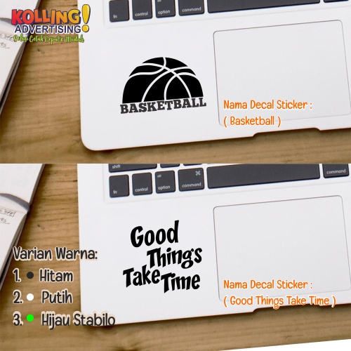 Jual Decal Sticker Laptop Basketball / Cutting Stiker / Oracal | Shopee ...