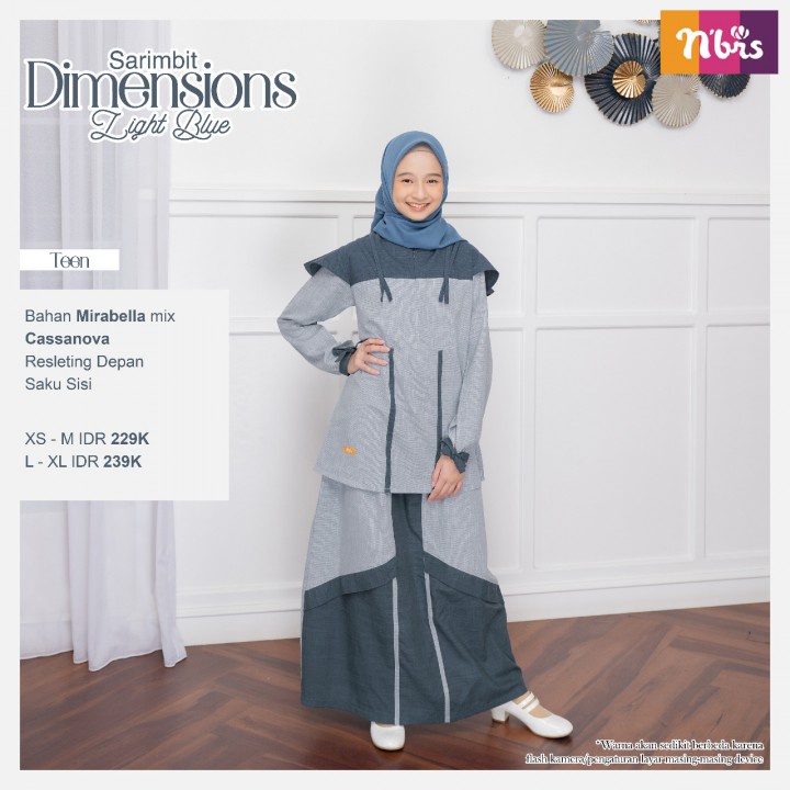 Jual NIBRAS TEEN DIMENSIONS 2022 SET MUSLIM REMAJA ORIGINAL NBRS ...