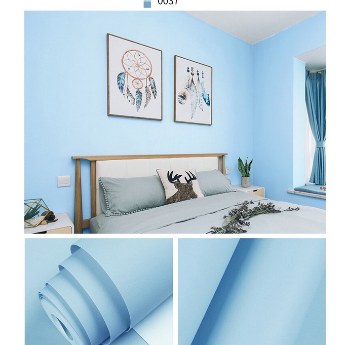 Jual Wallpaper Dinding Polos +-8m - Wallpaper Polos Putih - Wallpaper ...