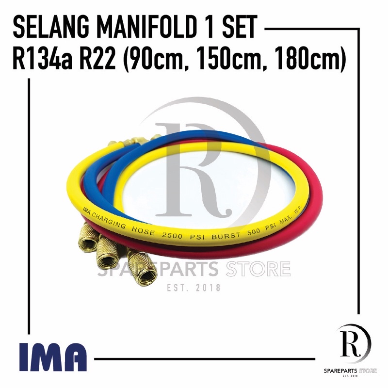 Jual Selang Manifold IMA R134a R22 (1 SET) | Shopee Indonesia