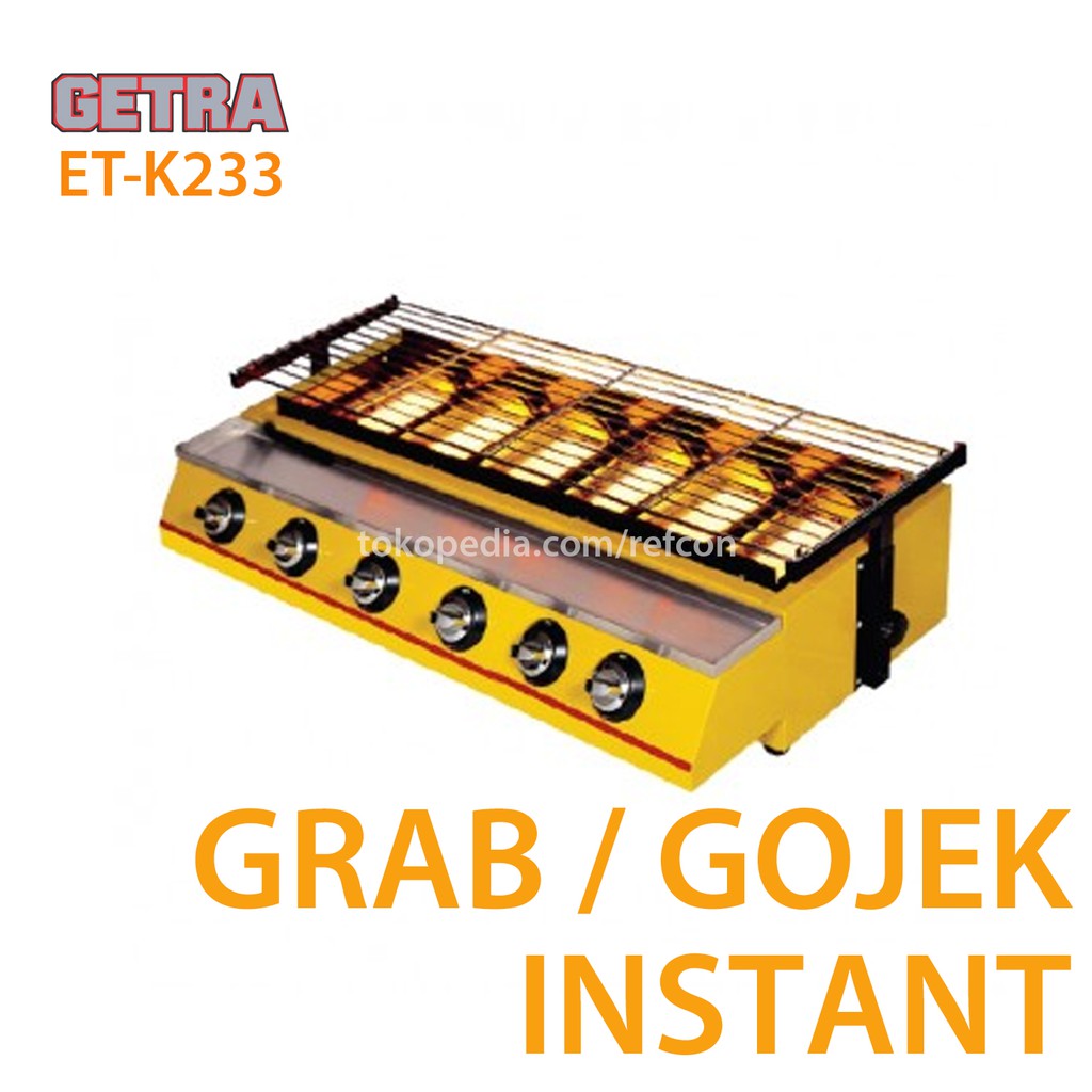 Jual Pemanggang / Griller GETRA ET K233 / ETK233 6 Tungku | Shopee Indonesia
