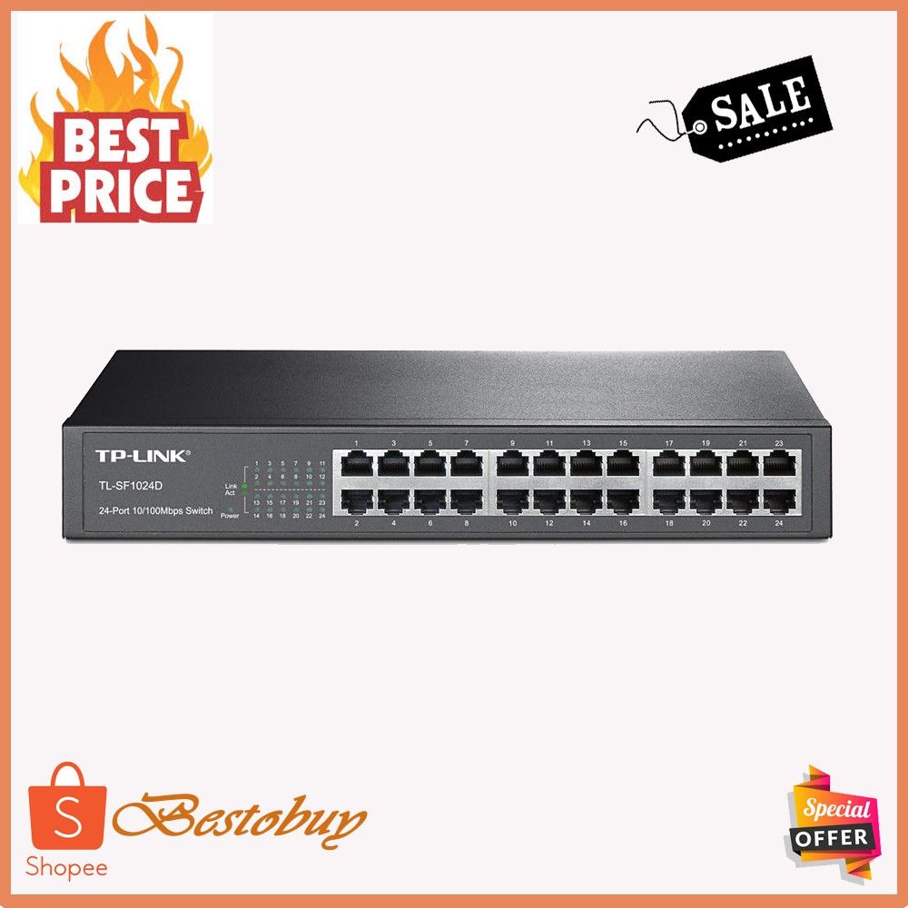 Jual TP-LINK TL-SF1024D 24-Port 10/100Mbps Switch | Shopee Indonesia