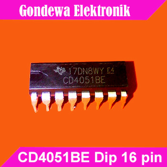 Jual CD4051BE CD4051 4051 8-Channel CMOS Analog Multiplexer | Shopee ...