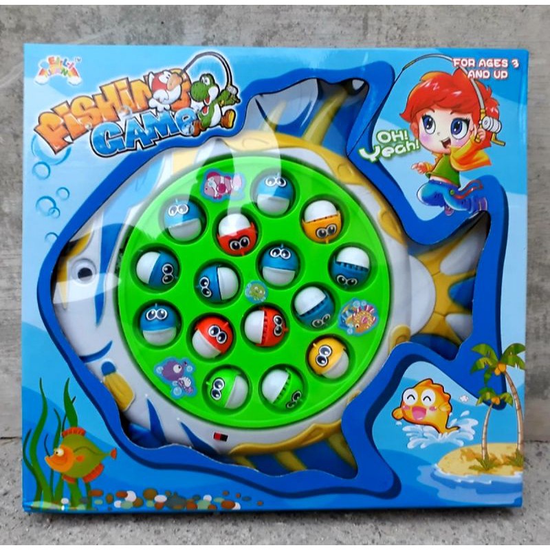 Jual Mainan Edukasi Pancingan Ikan Besar / Fishing Games Pancingan Anak ...