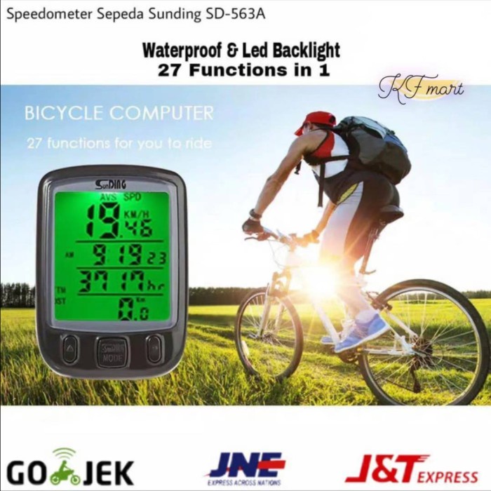 Jual Ht20H1R Speedometer Sepeda Sunding Sd-563A Waterproof Led Backlight V2S0V1S | Shopee Indonesia