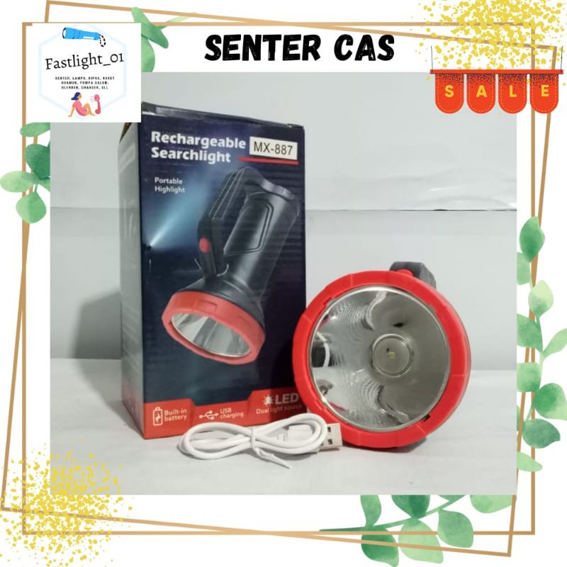 Jual Senter Searchlight Rechargeable MX 887 | Shopee Indonesia