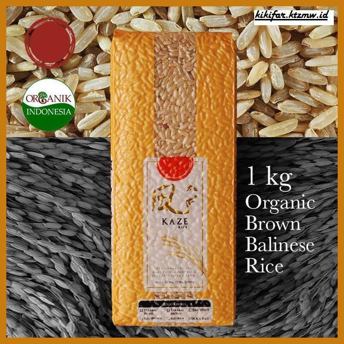 Jual ANEKA-BERAS- 1 KG BERAS COKELAT BALI ORGANIK - KAZE RICE -BERAS ...