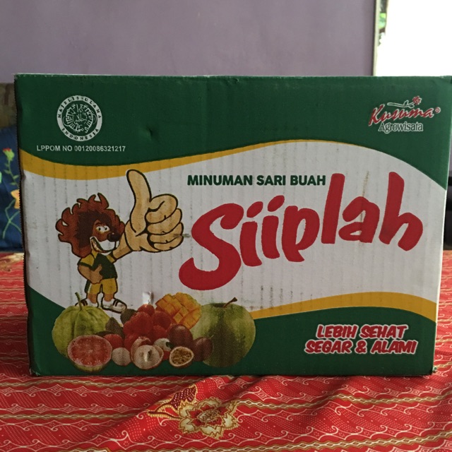 Jual Minuman sari buah merek siiplah 1 dus isi 32 tersedia rasa apel ...
