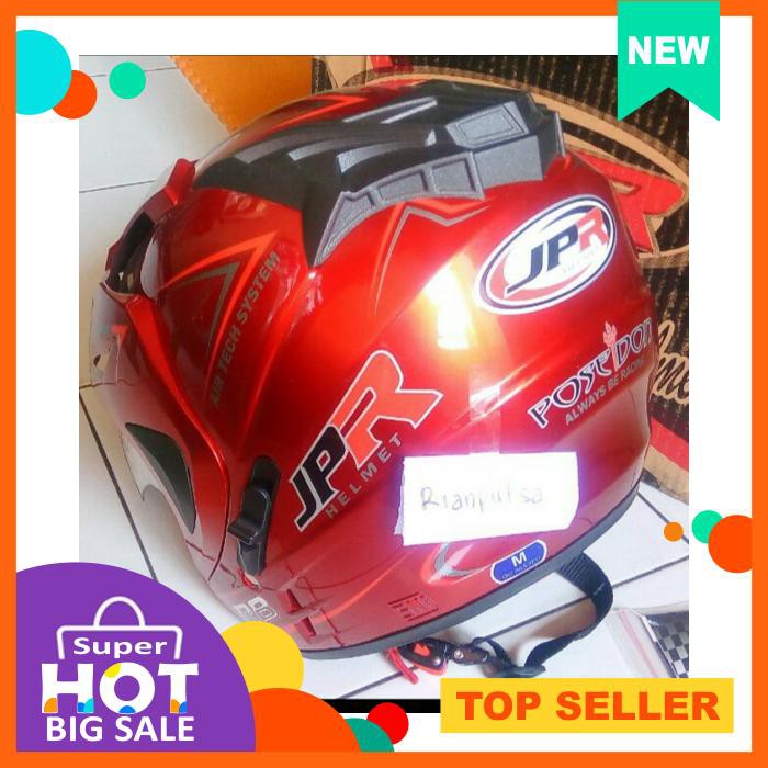 Jual Helm Semi Face Jpr Full Motif Helmet Doble Visor Busa Plug In ...