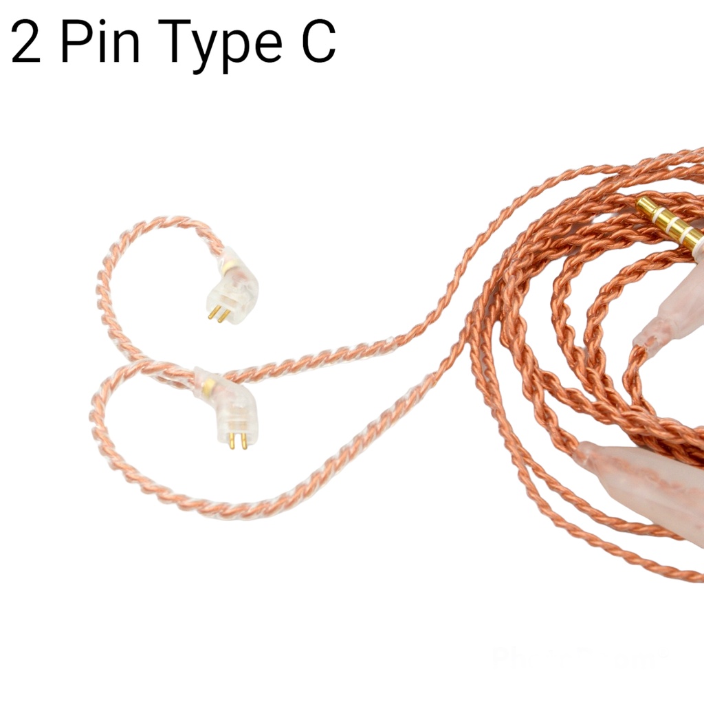 Jual KZ Pink Gold High Purity Copper Cable with Mic Kabel KZ ZSN Pro X ...