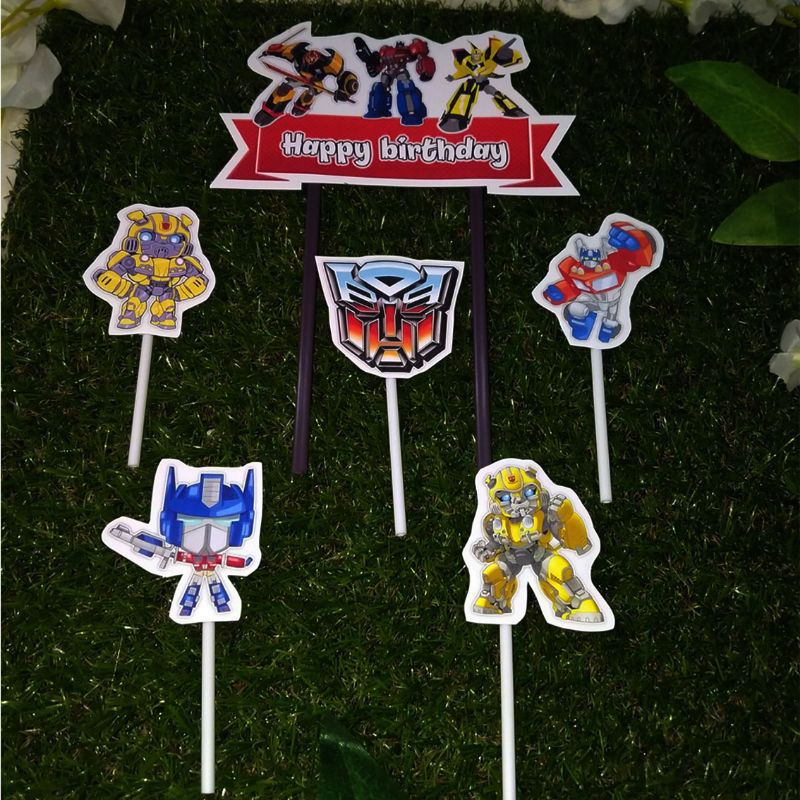 Jual Topper cake transformer happy birthday hiasan kue ulang tahun ...