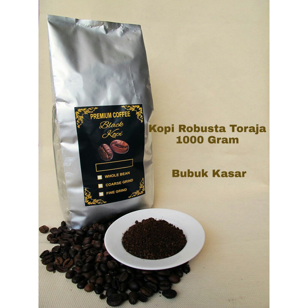 Jual KOPI ROBUSTA TORAJA 1000 gram / KOPI TORAJA - BUBUK KASAR | Shopee ...