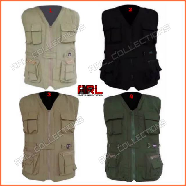 Jual jaket rompi army outdoor/rompi wartawan/timsukses/kpu/rompi ...