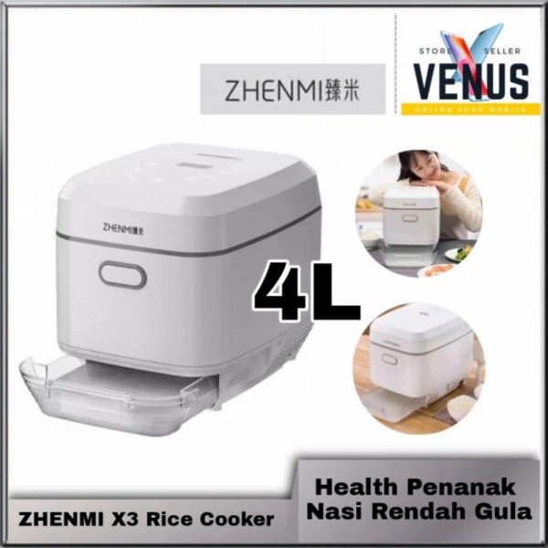 Jual Rendah X3 Health Cooker Penanak ZHENMI Nasi Gula Murah Unik Rice ...