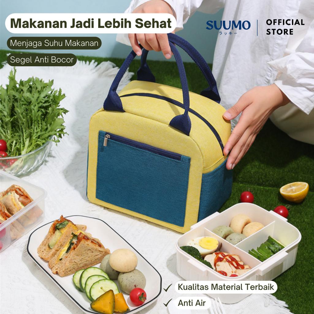 Jual Suumo Tas Bekal Insulation Cationic Wateproof/Bento Bag Anti Air | Shopee Indonesia
