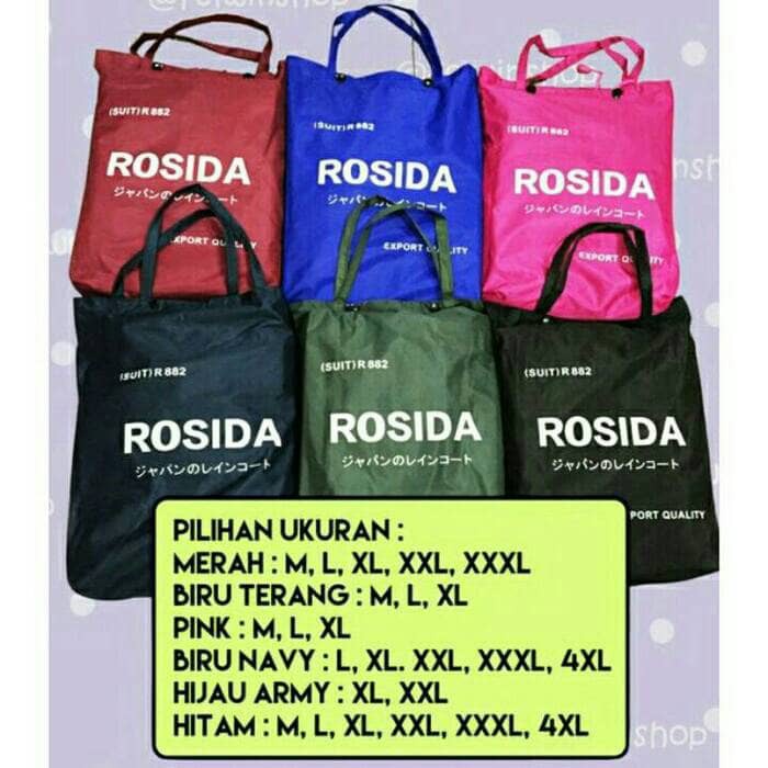 Jual Jas Hujan Rosida Sporty type R882 Original ( ROSIDA R-882 SPORTY ...