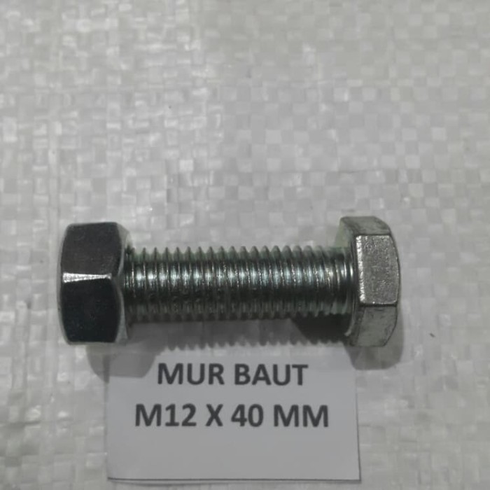Jual Mur baut 12 x 40 / Bmp m12 x 40 galvanish / Bmp m12 x 40 murah ...