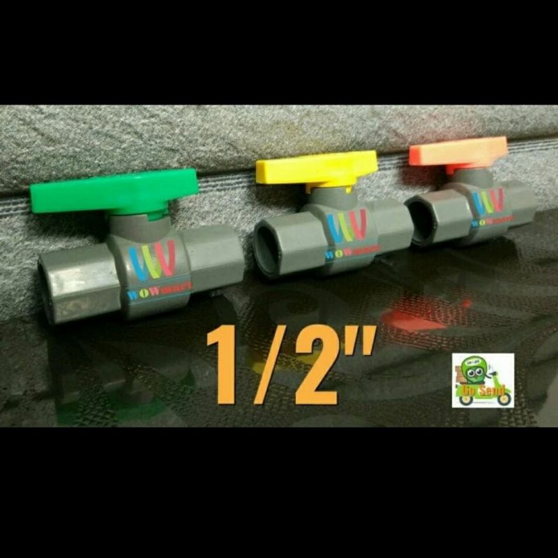 Jual Stop Kran 1/2 " Inch Inci PVC Polos Ballvalve Ball Valve Sambungan ...