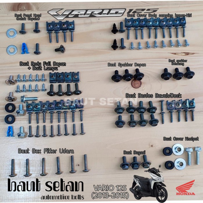 Jual Baut full body vario 125 old baut full set body vario 125 old ...