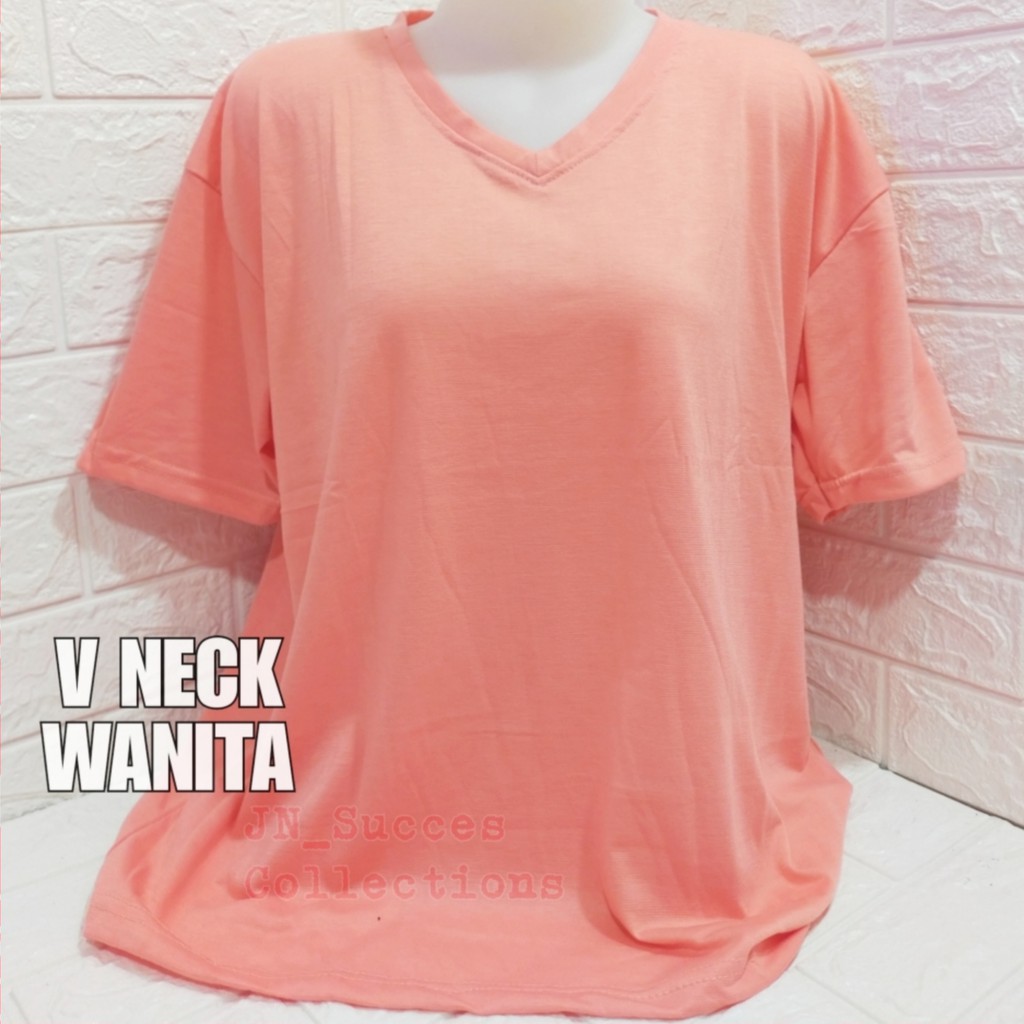 Jual KAOS V NECK WANITA / KAOS WANITA LENGAN PENDEK / KAOS MURAH ... Jual KAOS V NECK WANITA / KAOS WANITA LENGAN PENDEK / KAOS MURAH ...