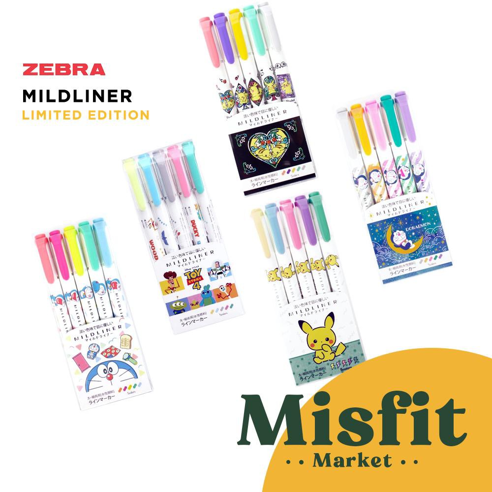 Jual ZEBRA Mildliner Showa Note Special Edition Cartoon Set of 5 ...