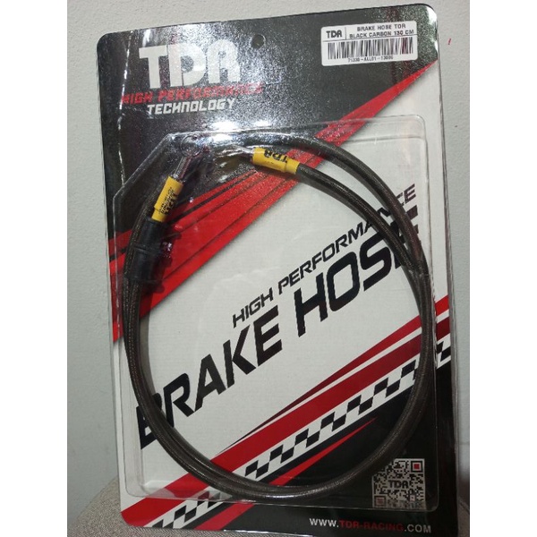 Jual Selang Rem/Brake Hose TDR 130cm/depan ORIGINAL TDR HITAM DAN SILVER | Shopee Indonesia