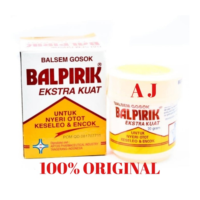 Jual Sambalsam- Balsem Balpirik Kuning -Tulang-Otot-Sendi. | Shopee ...