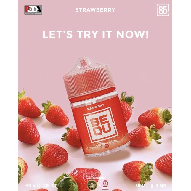 Jual LIQUID BEKU BEKU STRAWBERRY MELON POMEGRANATE MANGO 60ML 3&6MG ...