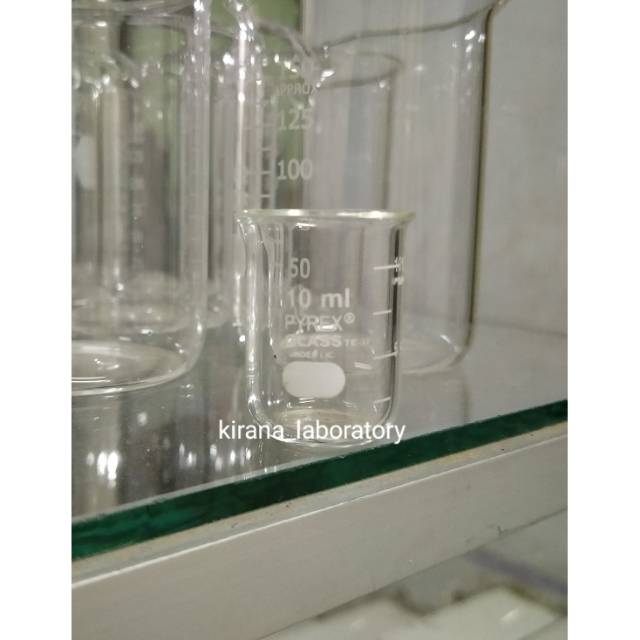 Jual Beaker glas - gelas kimia 10ml Pyrex - Alat laboratorium | Shopee ...