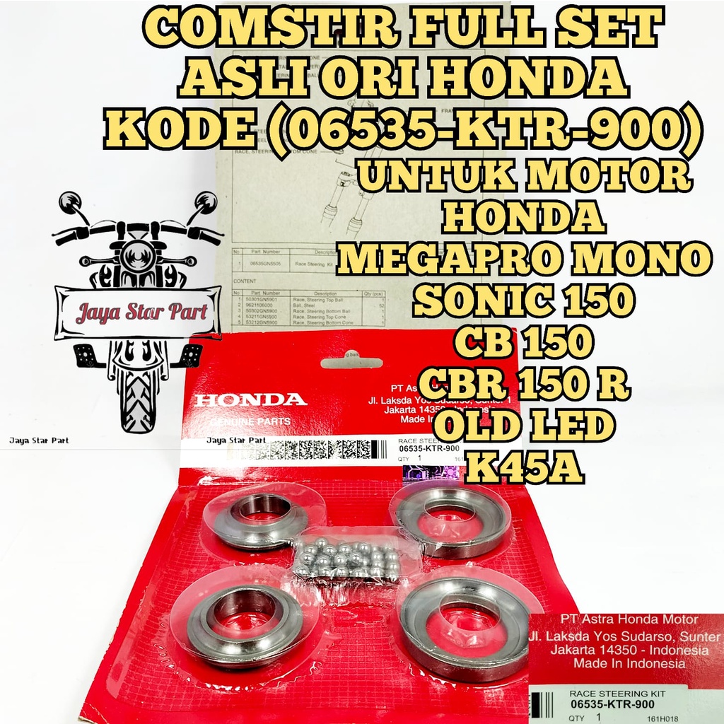 Jual ORIGINAL PROMO COMSTIR HONDA (06535-KTR-900) ASLI ORIGINAL PRESISI ...