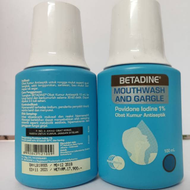Jual Obat kumur Betadine Gargle Mouthwash (Obat Kumur Antiseptik 100ml ) | Shopee Indonesia
