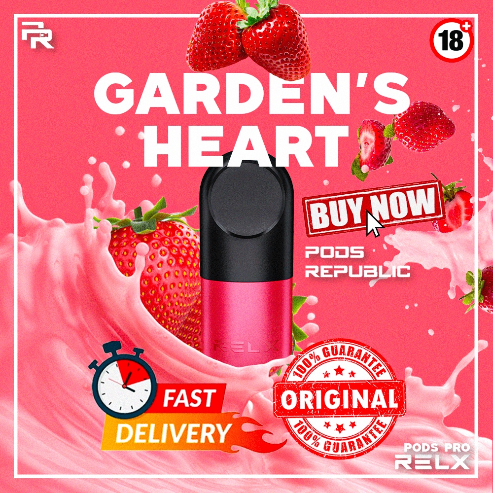 Jual RELX Pods Pro - Garden's Heart (Strawberry Burst) | Shopee Indonesia