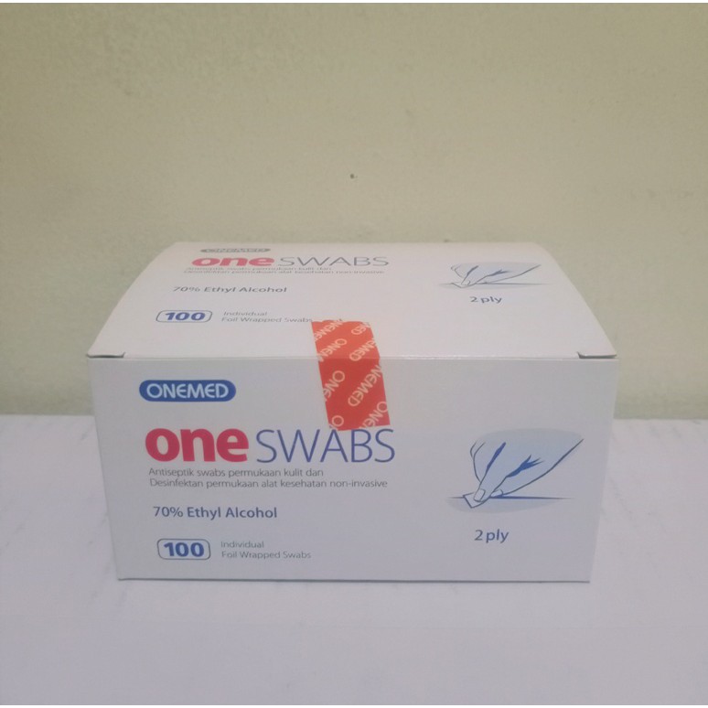 Jual ONESWABS ALKOHOL SWAB ONEMED ONE SWABS KAPAS ALKOHOL ONEMED - SWAB ...