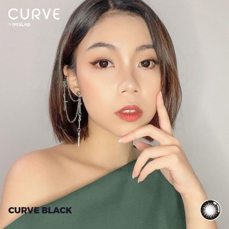 Jual Softlens CURVE 14.4 MM BLACK MINUS -0.50 S.D -10.00 by IRISLAB ...