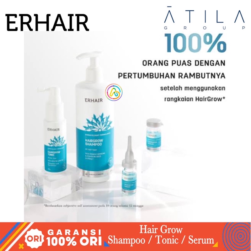 Jual ERHA ERHAIR HAIRGROW Shampoo / Serum / Tonic | Perawatan ...