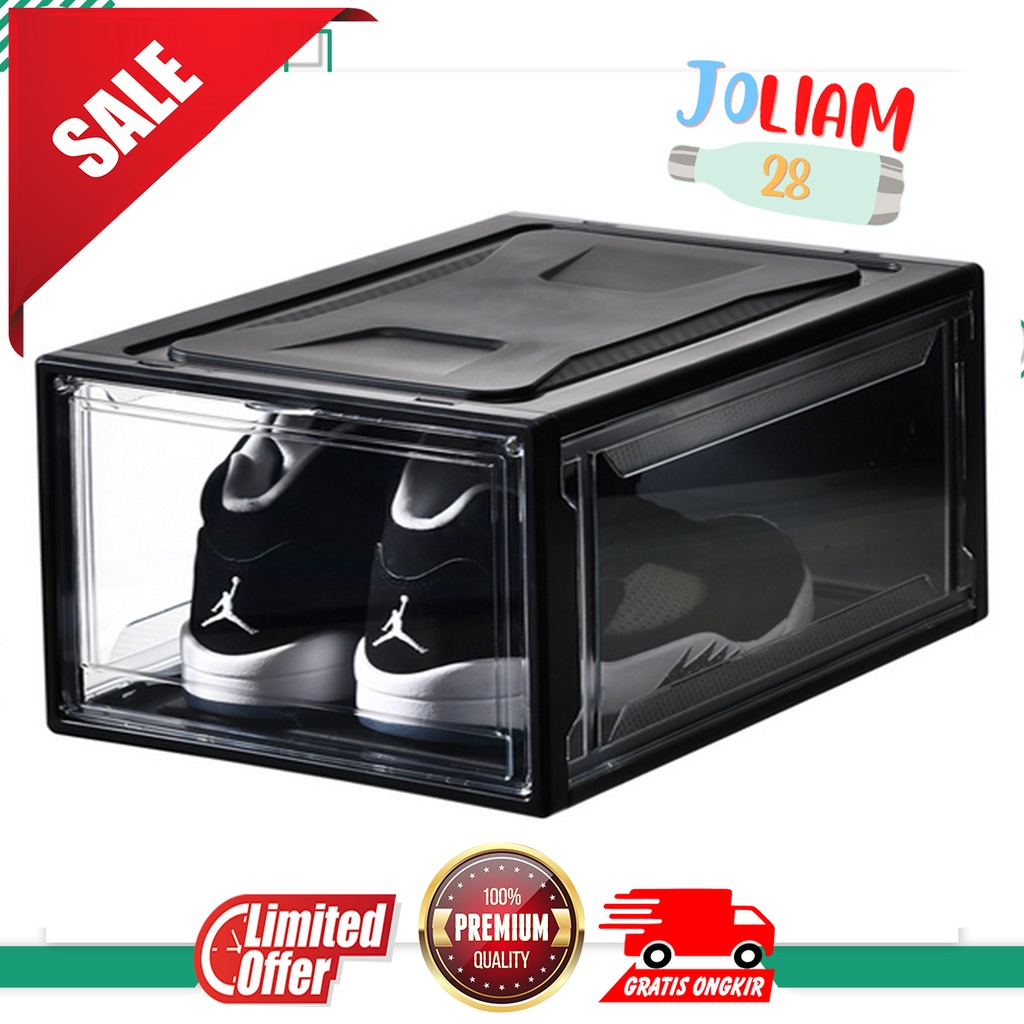 Jual Sneakers Box - Shoe Box - Rak Kotak Sepatu Akrilik Magnetic ...